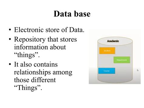 Unit I Database Concepts Rdbms And Oracle Pptx