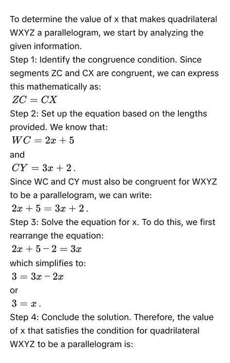 Solved Quadrilateral W X Y Z Is Shown Diagonals Are Drawn From Point