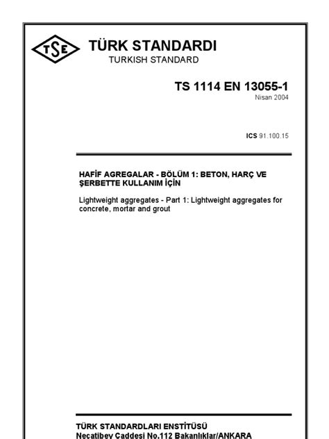Ts 1114 En 13055 1 Pdf