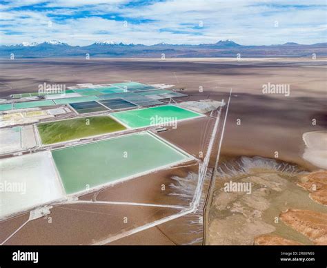 Lithium Fields In The Atacama Desert In Chile South America A