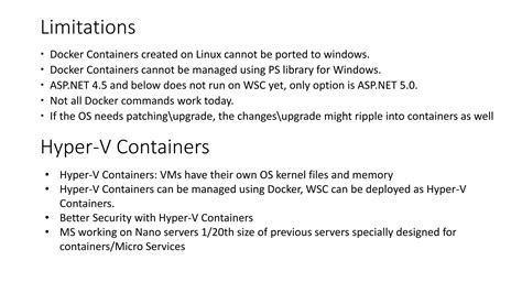 Windows Server Containers Ppt