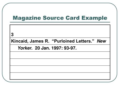 Ppt Bibliography Source Cards Powerpoint Presentation Free