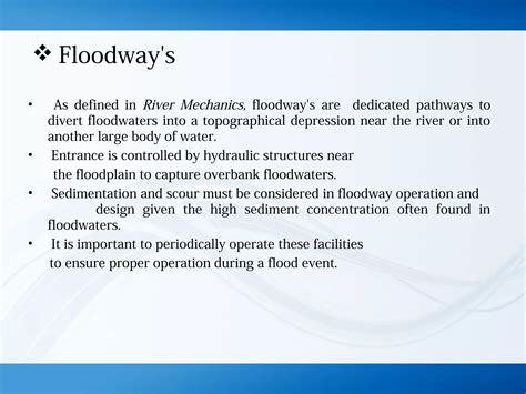 Design Of Flood Control Structures Ppt