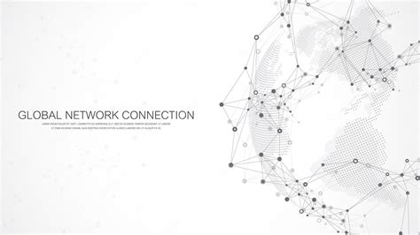 Premium Vector Global Network Connection Concept Social Network