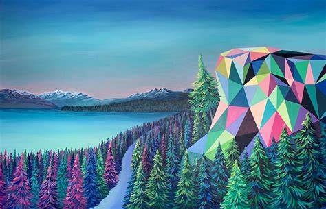 Geometric Landscape Art Wallpapers Top Free Geometric Landscape Art