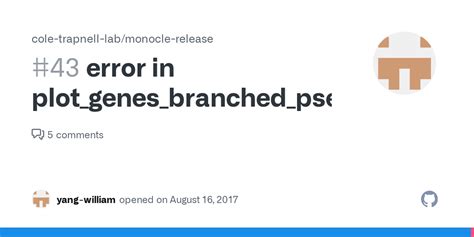 Error In Plotgenesbranchedpseudotime · Issue 43 · Cole Trapnell Lab