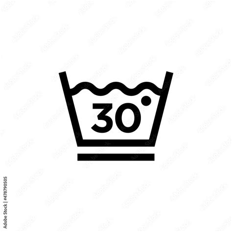 Clothing Care Symbol International Fabric Labeling Outline Icon For