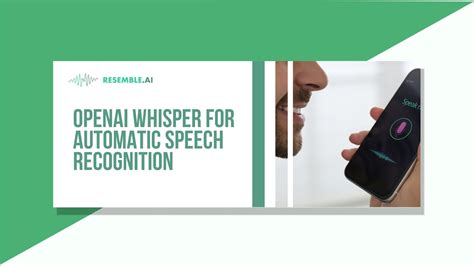 Using Openai Whisper For Automatic Speech Recognition