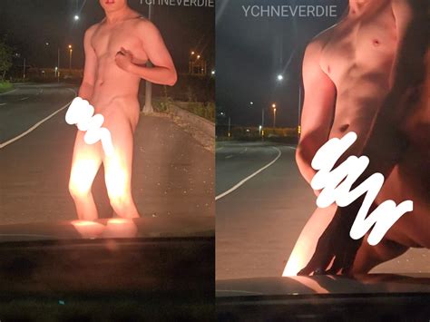 在車頭燈前裸拍 FansOne 讓創作更有價值