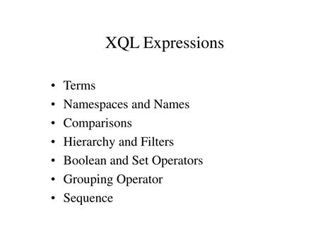 Ppt Xql Xml Query Language Powerpoint Presentation Free Download