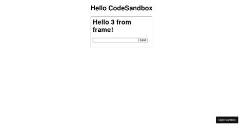 Dynamic Iframe Content In React Codesandbox