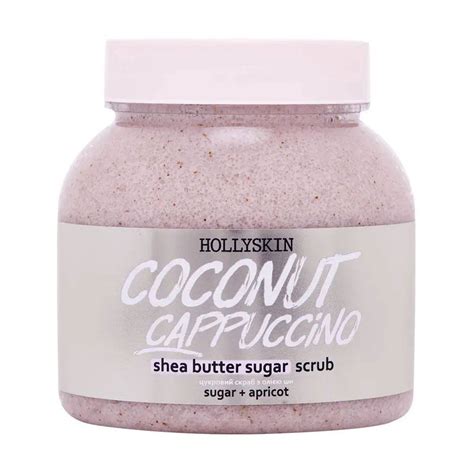 Сахарный скраб для тела с маслом ши и перлитом Hollyskin Coconut ...