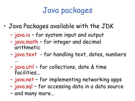 Ppt Java Packages Powerpoint Presentation Free Download Id5691501