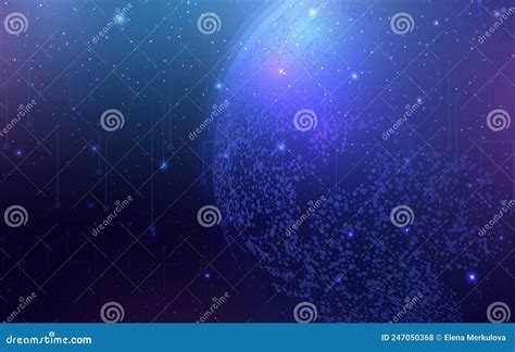 National Cyber Security Awareness Month Wireframe Polygonal Padlock With Globe Map Stock Vector