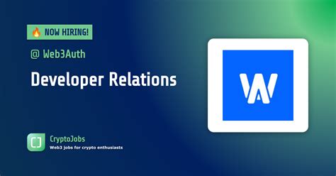 Developer Relations Job At Web3auth