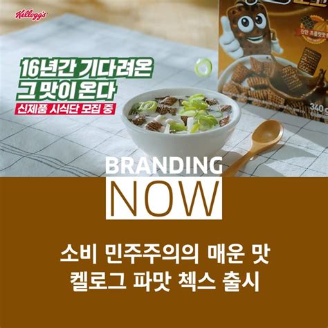 소비 민주주의의 매운 맛 켈로그 파맛 첵스 출시 스톤브랜드컨설팅