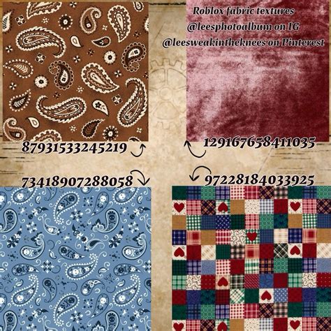 Roblox Decal Codes Pattern Decal Fabric Textures Royal High Outfits