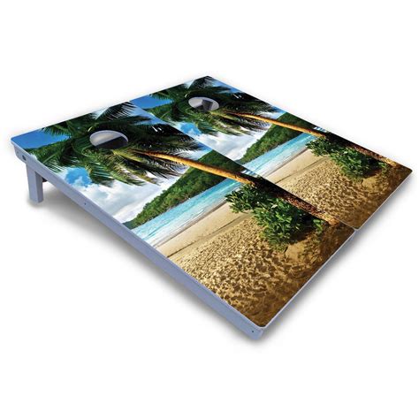 Beach Scene Cornhole Boards All Weather Series Cornhole Solutions
