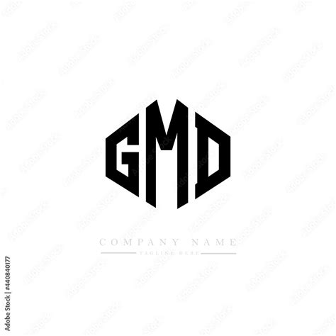 Gmd Letter Logo Design With Polygon Shape Gmd Polygon Logo Monogram