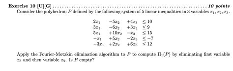 Solved Exercise 10[u][g] 10 Points Consider The Polyhedron