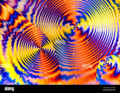 Copper Sulphate Crystals Polarised Light Micrograph Lm Of Copper Sulphate Cuso4 Crystals