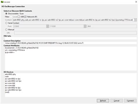 ZC ADRV IIO Oscilloscope And MATLAB Does Not Work Q A Linux Software Drivers