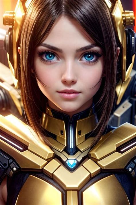 Девушка в золотистой броне · бесплатная фотография от Hloramin картинки и обои на рабочий стол