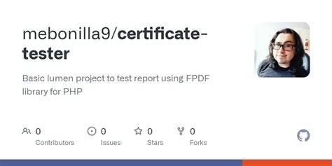 GitHub Mebonilla9 Certificate Tester Basic Lumen Project To Test
