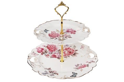 Этажерка Фарфоровая Двухъярусная Версаль 27см — Купить Недорого на Bigl ...