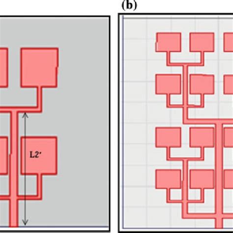 Design Of A Rectangular 4 Element Planar Array B Rectangular Download Scientific Diagram