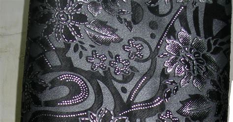 Wonderful Shop Kain Sepasang Jenis Nipis Corak Silver Hitam