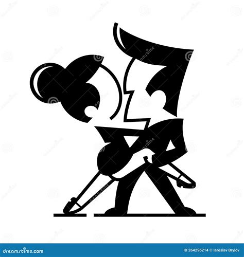 Silhouette Of Dancing Couple Isolated On A White Stock Vector Illustration Of Creative Health
