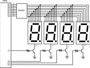 Tm C G Launchpad Segment Led Interface Embedded Systems