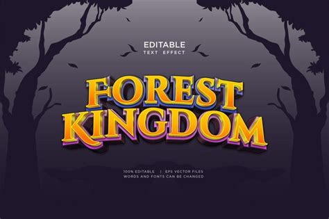 Premium Vector Nature 3d Editable Text Effect