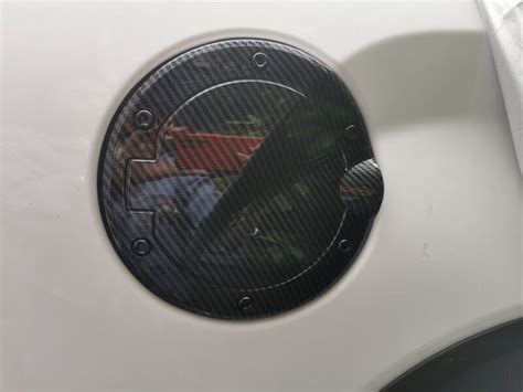 도요타 툰드라 2023 2024 용 연료 탱크 캡 자동차 부품 Abs 탄소 섬유 가스 커버 트림 자동차 외부 액세서리 스트리커 외장 부품