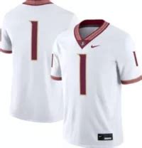 Nike Mens Florida State Seminoles 1 White Dri Fit Replica Football