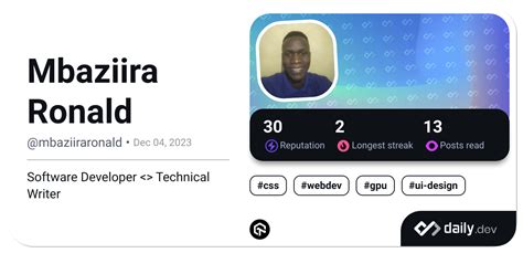 Mbaziira Ronald Mbaziiraronald Dailydev