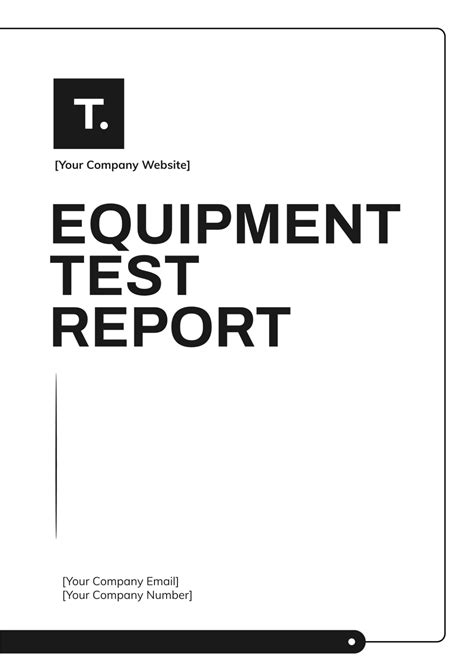 Free Equipment Test Report Template To Edit Online
