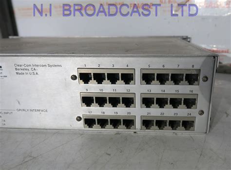 Clearcom Mmx Matrix Plus Intercom Mainframe Channel N I Broadcast Ltd