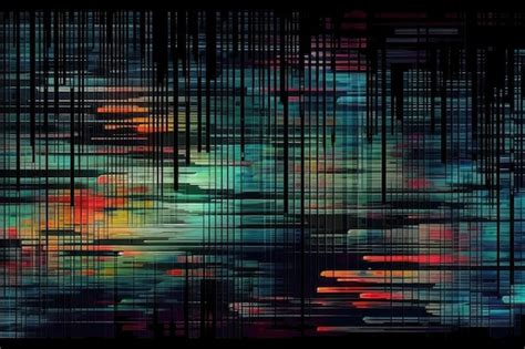 Premium Ai Image Colorful Abstract Geometric Shapes And Lines