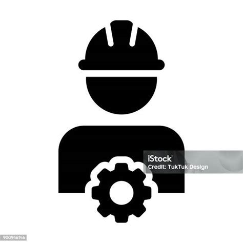 서비스 아이콘 벡터 남성 사람 작업자 아바타 프로필 엔지니어링 지원에 장치 장부 바퀴와 문양 그림 기호에 하드 모자 건설업자에