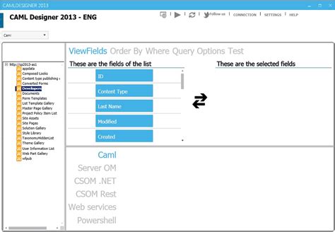 Important Links Caml Query Builder 2013