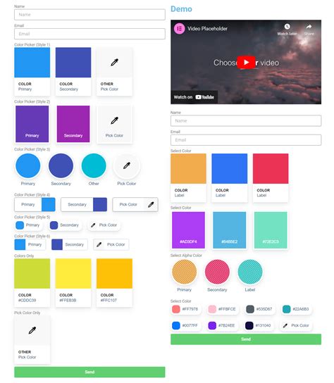 color field for elementor form by hulkplugins codecanyon
