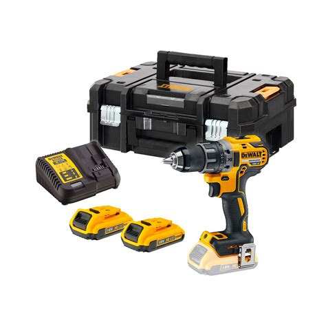 Акумулаторен винтоверт DeWALT DCD791D2 с 2 батерии 2 ah, зарядно и ...