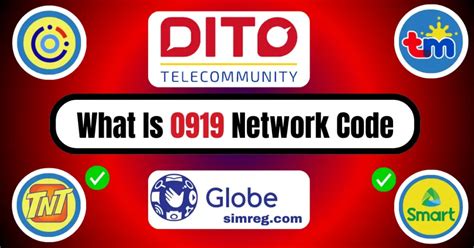 0919 Network Code Information Smart Dito Or Globe Telecom