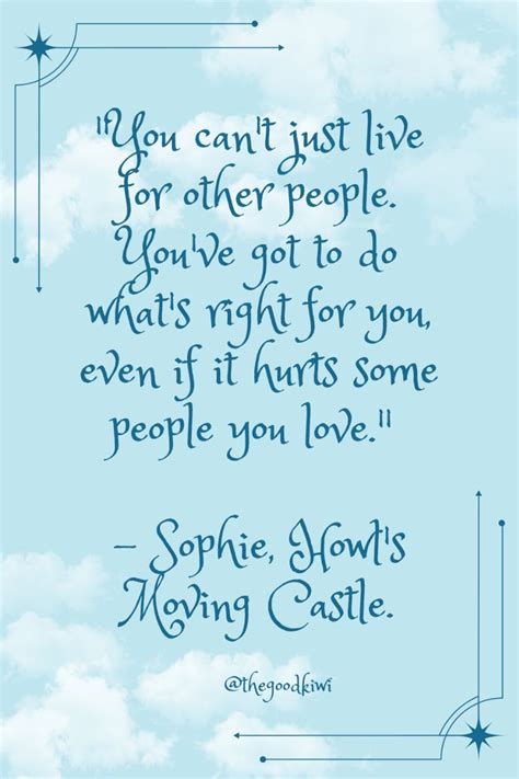 Sophie Hatter Quotes Studio Ghibli Howls Moving Castle