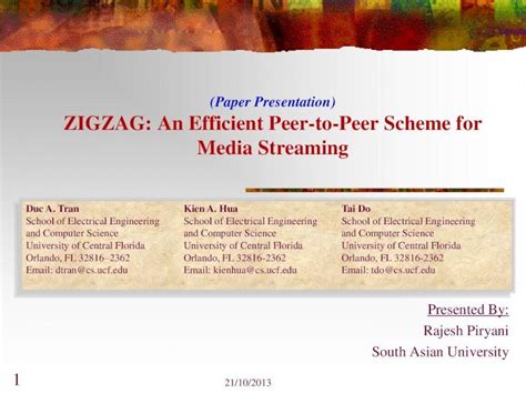 pdf paper presentation zigzag an efficient peer to peer scheme