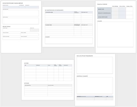 Free Executive Project Status Templates Smartsheet