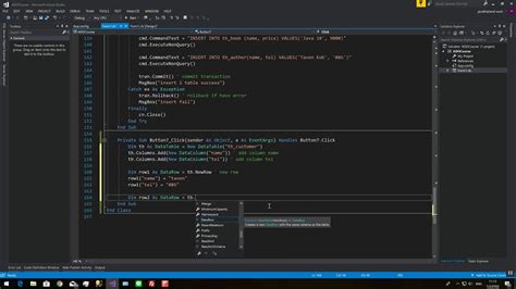 Adonet Ep 11 Datatable Datarow Datacolumn Youtube