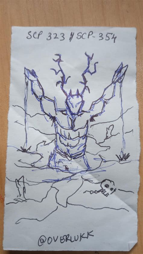 Scp Wendigo Skull Visits Scp Red Pool Fanart By Me Overlukk R SCP